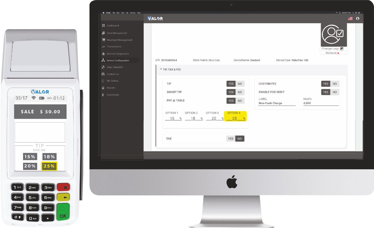 Valor Paytech VL100 Wireless Terminal